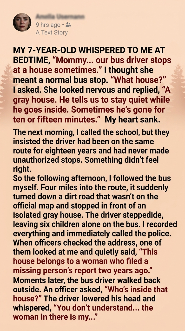 “A seven-year-old’s bedtime whisper led her mother to follow a school ...
